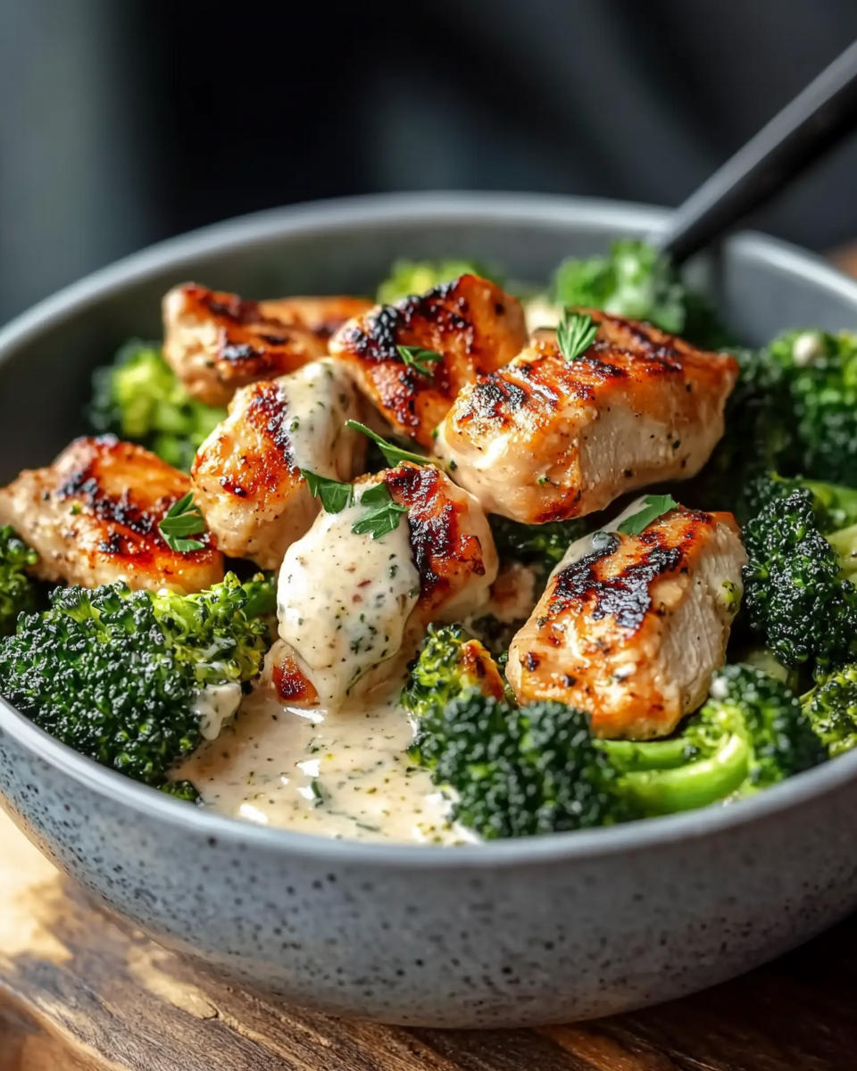 Grilled Chicken & Broccoli Bowls - Daily Keto Food