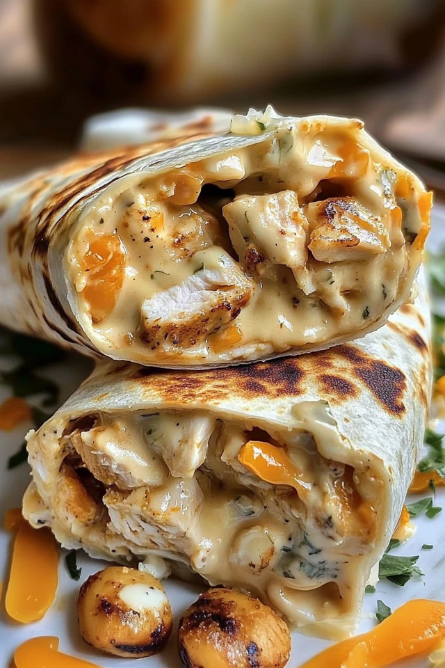 Keto Cheesy Garlic Chicken Wraps: Low-Carb, Big Flavor!