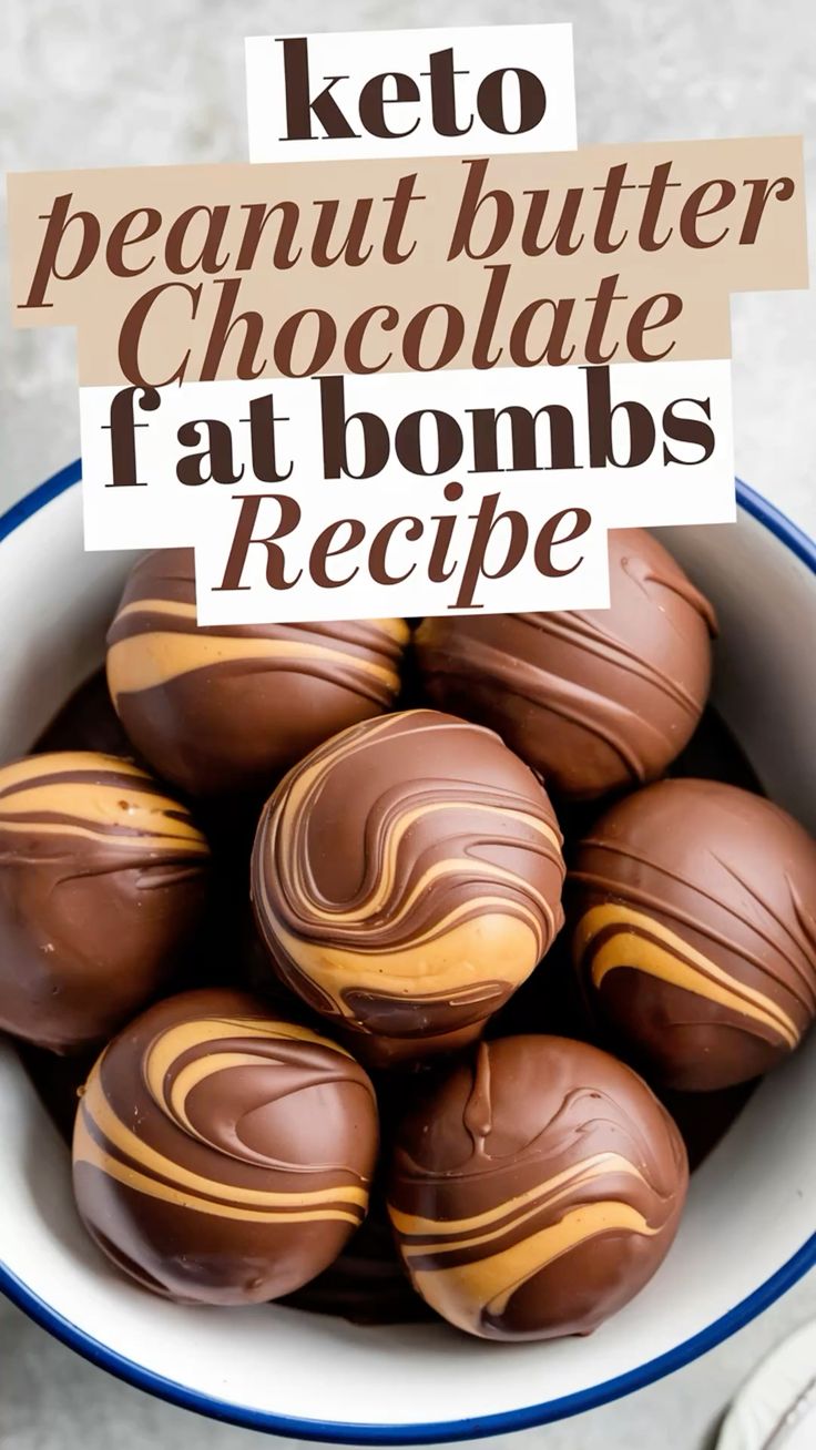 Keto Peanut Butter Chocolate Fat Bombs Recipe
